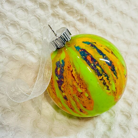 Mazz | Holiday | Hand Painted Glass Art Ornament 436 | Poshmark